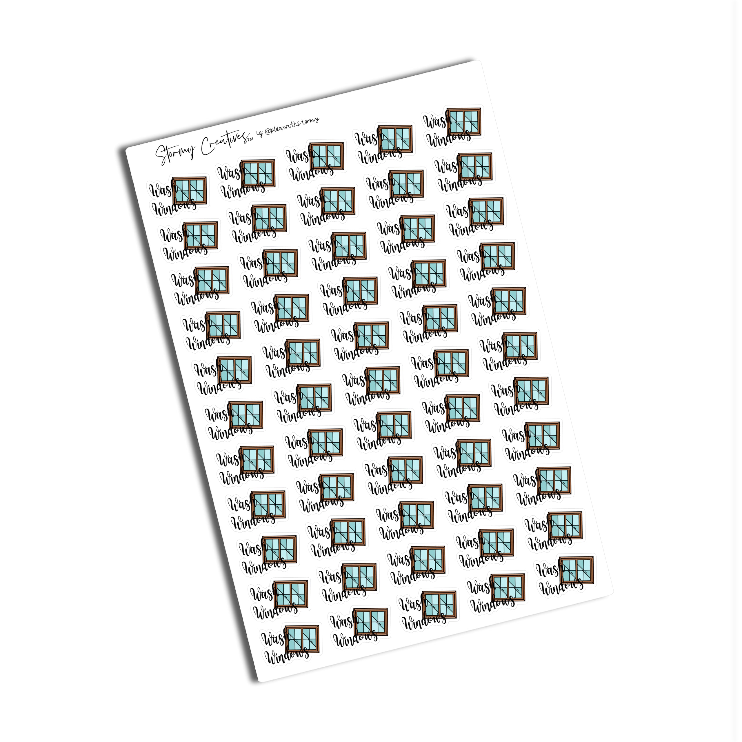 Wash Windows Stickers – StormyCreatives