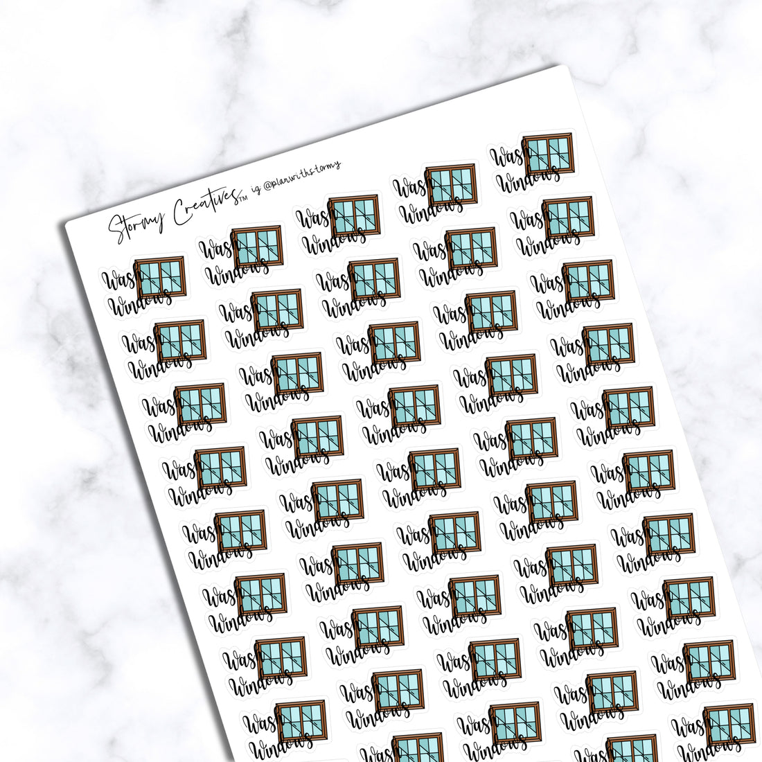 Wash Windows Stickers – StormyCreatives